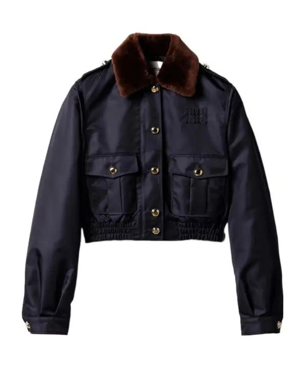 Miu Miu Embroidered Cropped Jacket