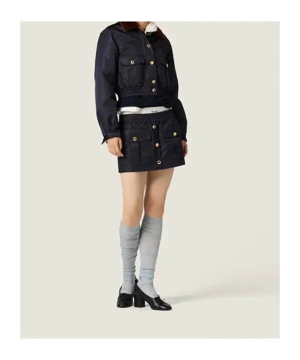 Miu Miu Embroidered Cropped Jacket