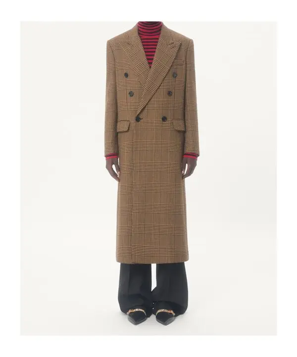 Valentino Garavani Checked Double-breasted Coat