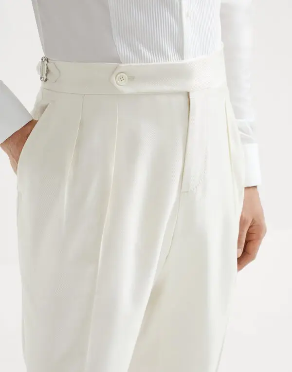 Brunello Cucinelli Pleat-detail Tuxedo Trousers