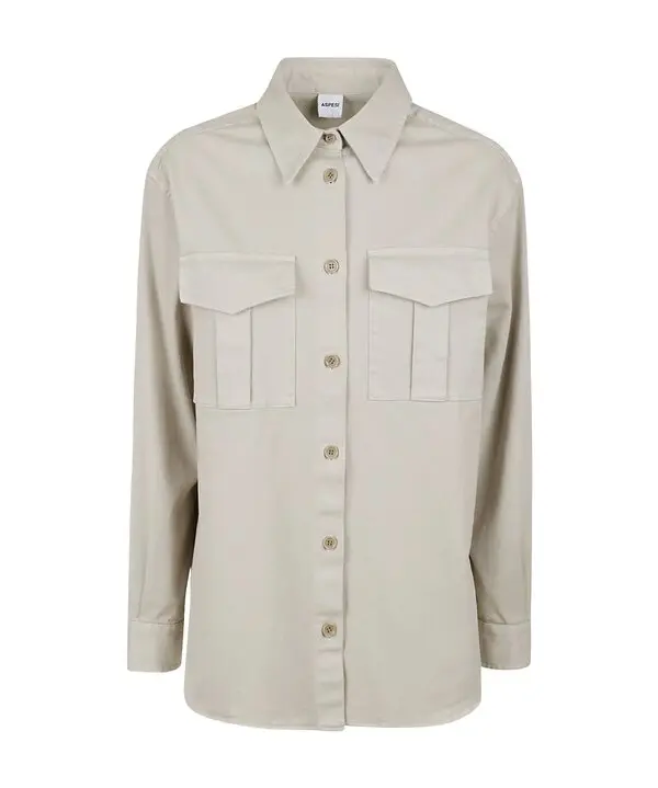 Aspesi Curved Hem Shirt