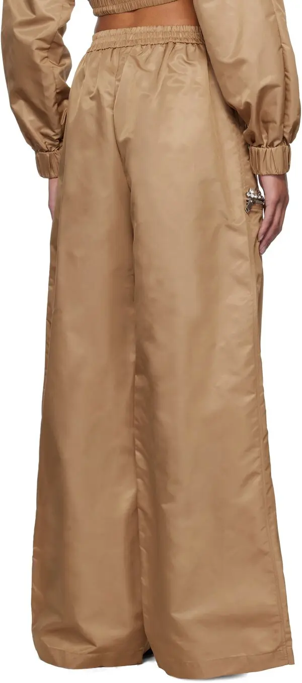 AREA Crystal Slit Track Pants