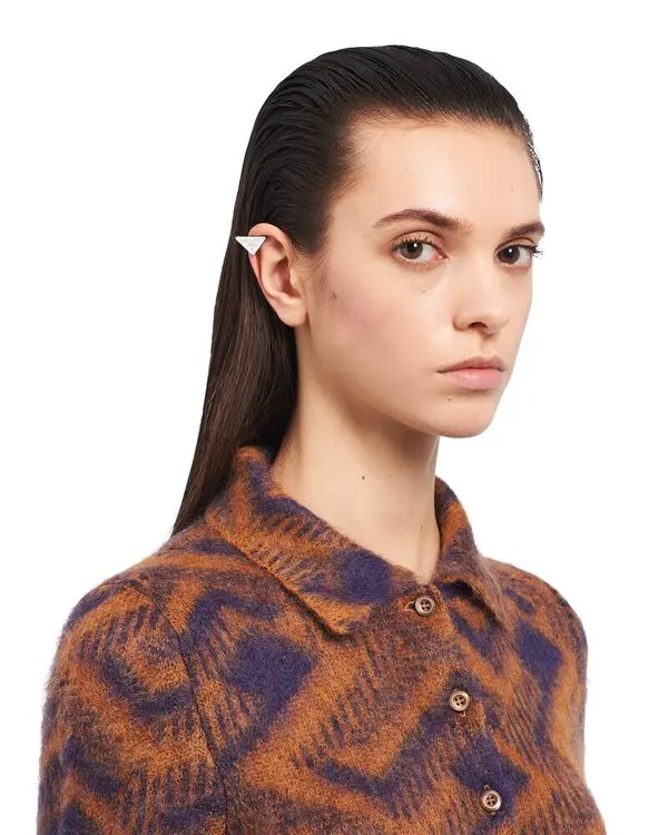 Prada Symbole Clip-on Earring