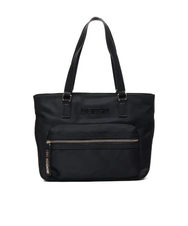 Moschino Logo Lettering Top Handle Bag