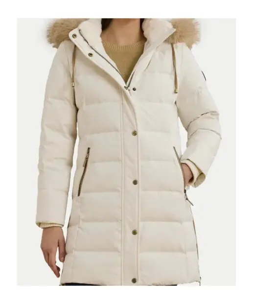 Ralph Lauren Quilted Padded Coat With Hood