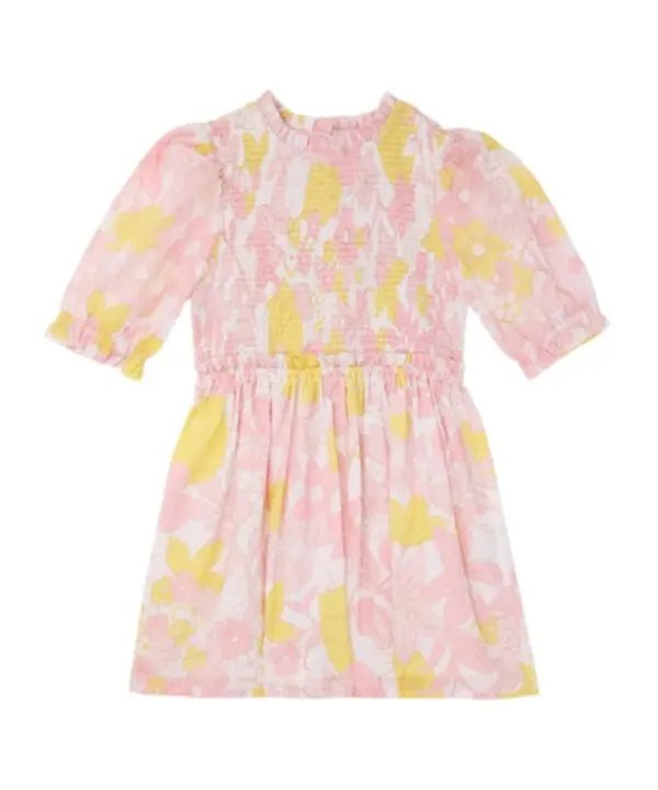 Zimmermann Bubble Sleeve Floral Print Dress