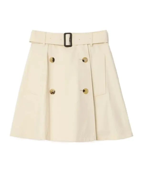 Burberry Gabardine Trench Mini Skirt