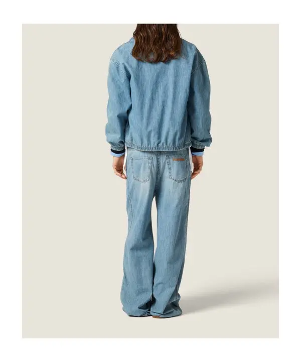 Miu Miu Chambray Blouson Jacket