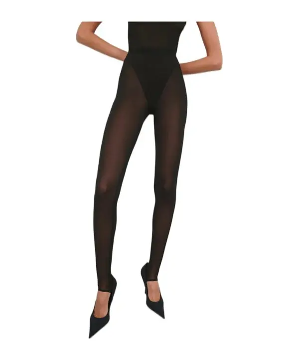 Wardrobe.NYC Sheer Tights With Riding Breeches Style Legs