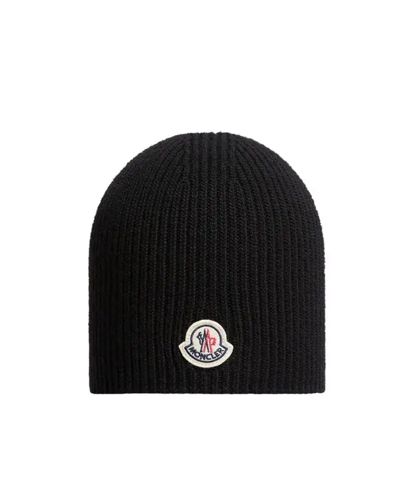 Moncler Logo Wool Beanie
