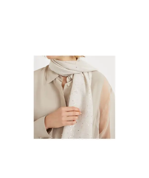 Brunello Cucinelli Sequin-embellished Scarf