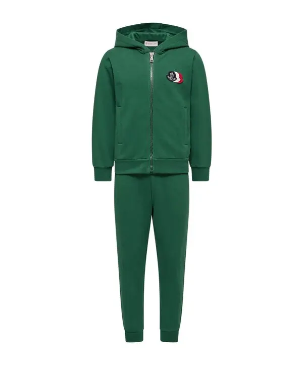 Moncler Triple Logo Cotton Fleece Tracksuit