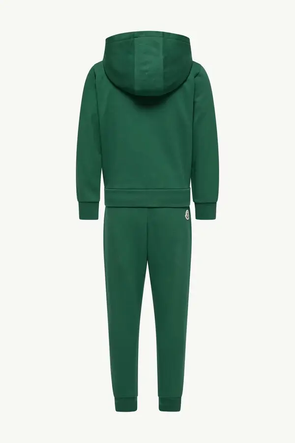 Moncler Triple Logo Cotton Fleece Tracksuit