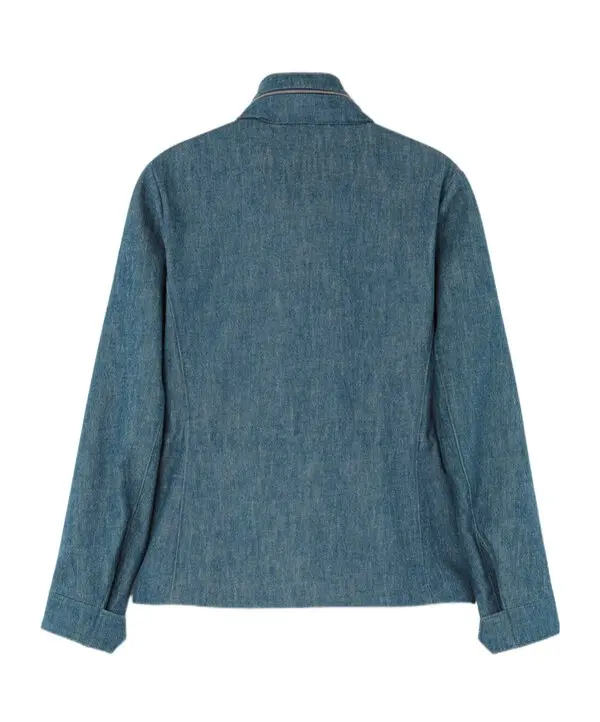 Loro Piana Long-sleeved Jacket With Stand Collar And Drawstring Waist