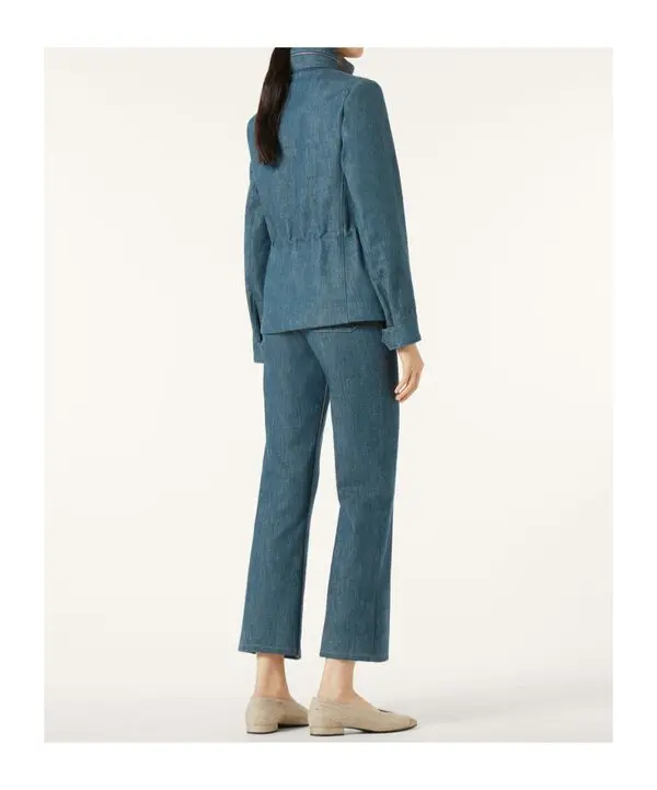 Loro Piana Long-sleeved Jacket With Stand Collar And Drawstring Waist