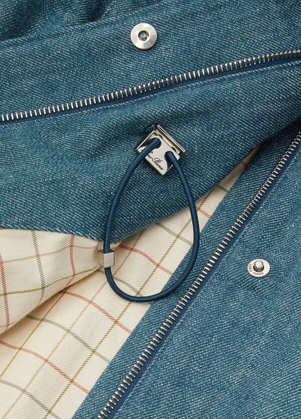 Loro Piana Long-sleeved Jacket With Stand Collar And Drawstring Waist