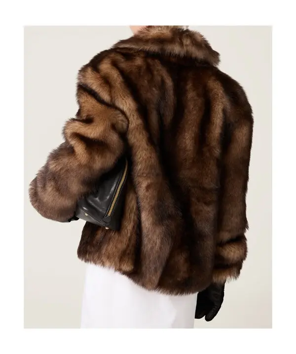 Miu Miu Double-breasted Shearling Jacket
