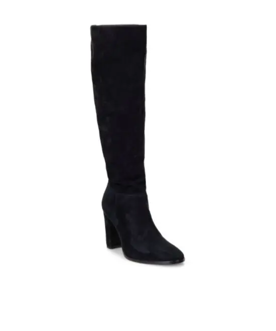 Ralph Lauren Artisan Knee-high Suede Boots - Black
