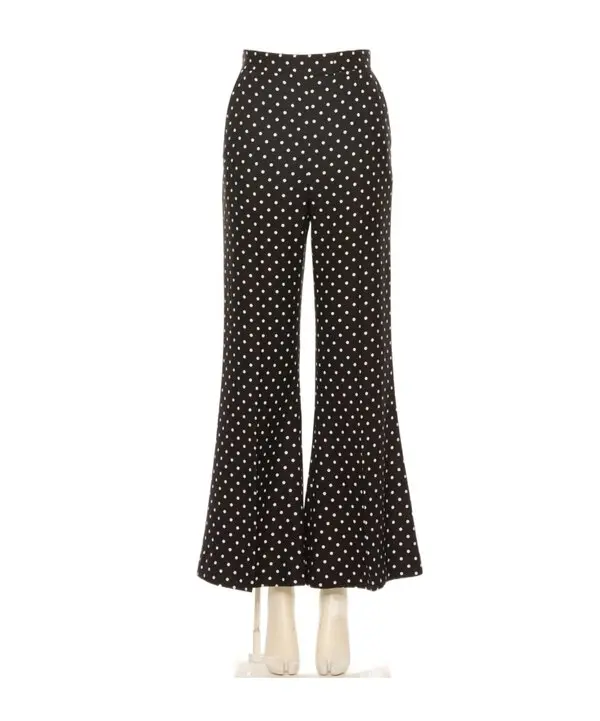 Valentino Garavani Polka Dot Printed Flared Pants