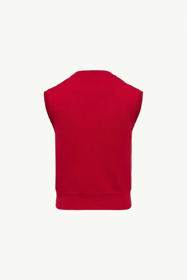 Moncler Duck Jacquard Wool Vest