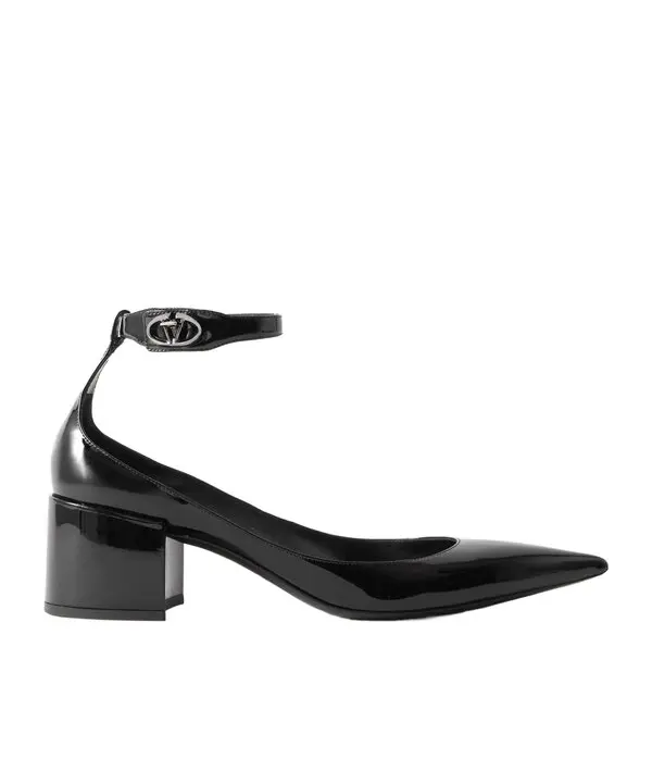 Valentino Garavani Vlogo Lockette Pointed Toe Pumps