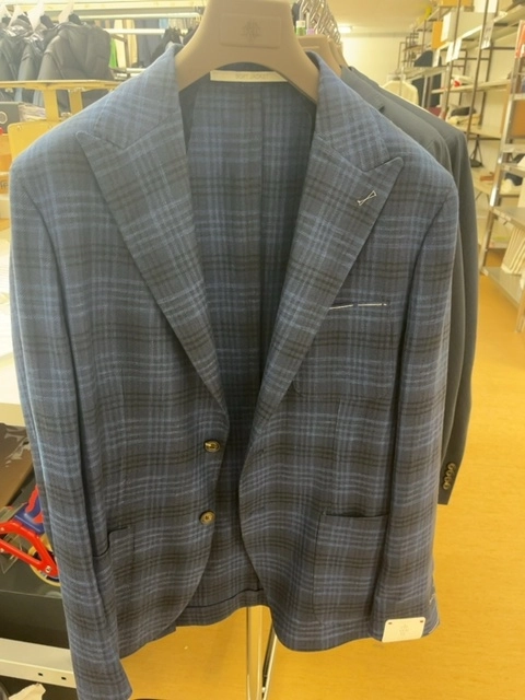 Eleventy Plaid Blazer Jacket