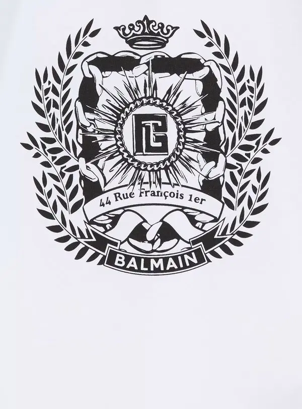 Balmain Printed Crest T-shirt