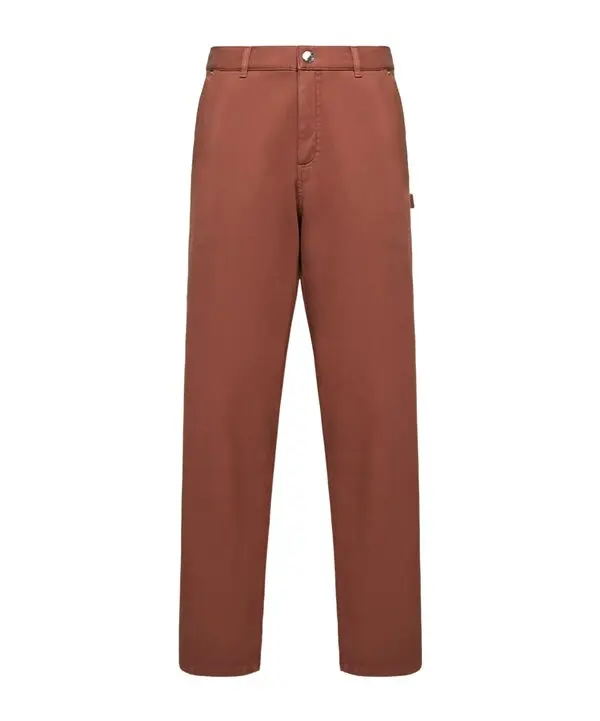 Moncler Cargo Cotton Blend Gabardine Pants