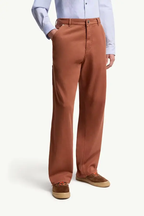 Moncler Cargo Cotton Blend Gabardine Pants