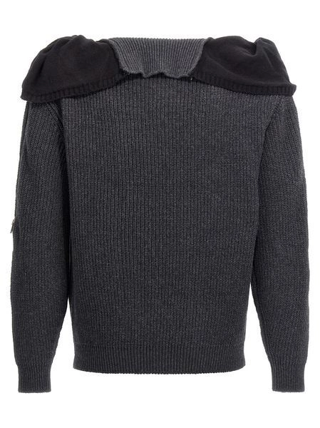 Y/project Zip Hooded Knitted Jumper