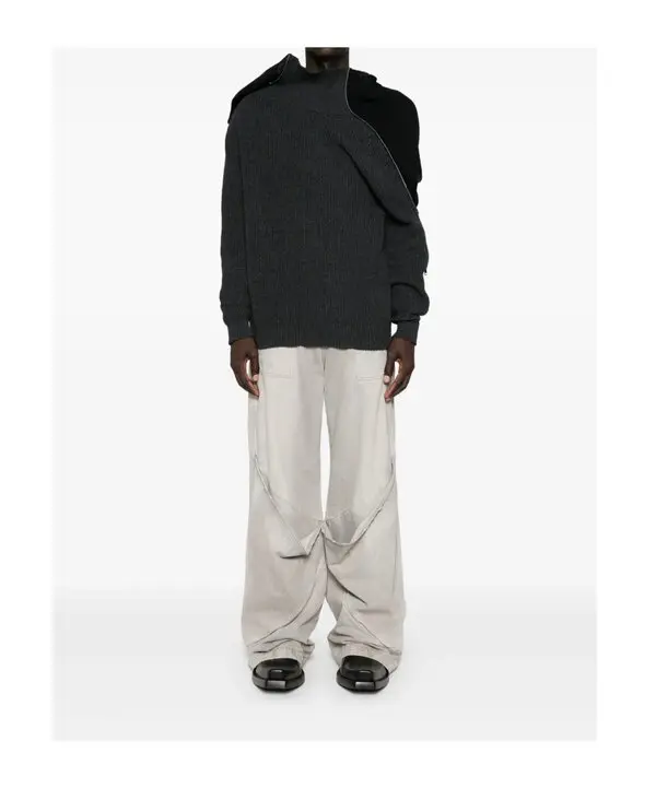 Y/project Zip Hooded Knitted Jumper