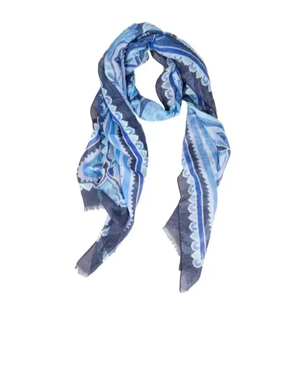 Etro Paisley-printed Frayed Edge Scarf