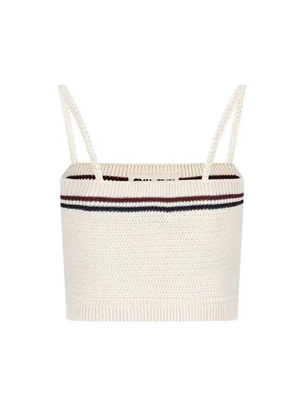 Miu Miu Cropped Knit Top