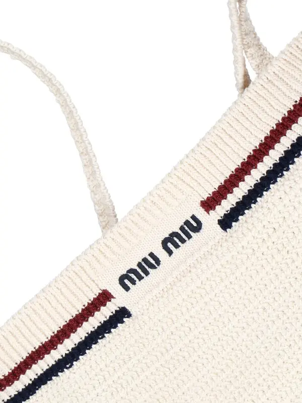 Miu Miu Cropped Knit Top