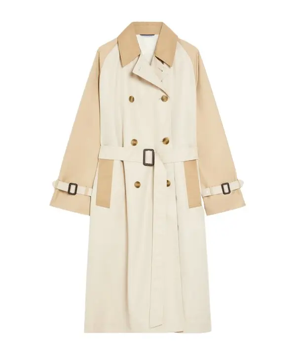 Max Mara Canasta Double-breasted Reversible Trench Coat
