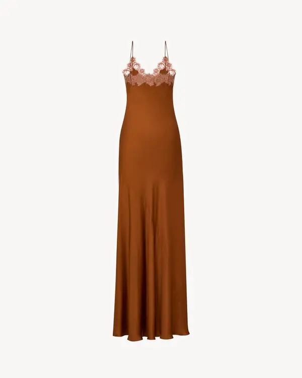 Saint Laurent Lace Slip Dress