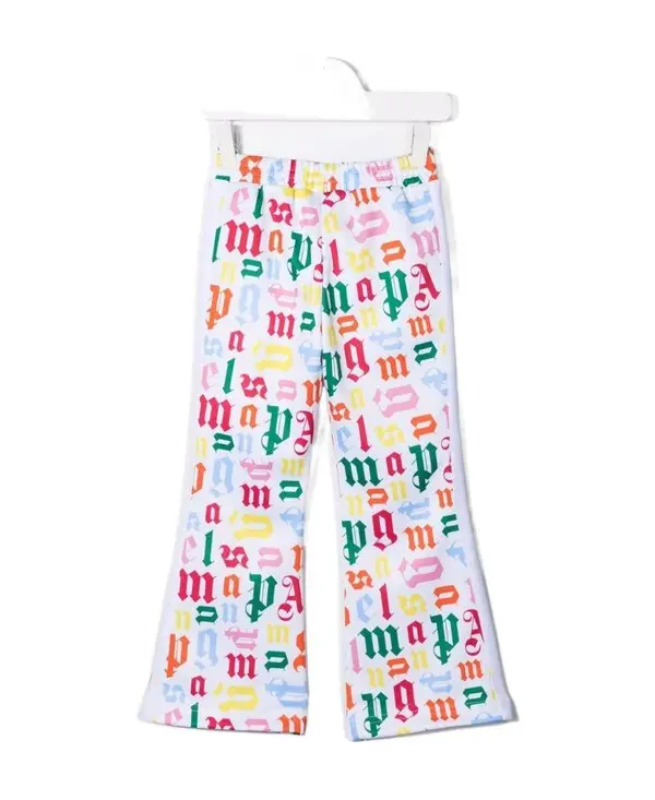 Palm Angels Graphic Print Flared Track Trousers