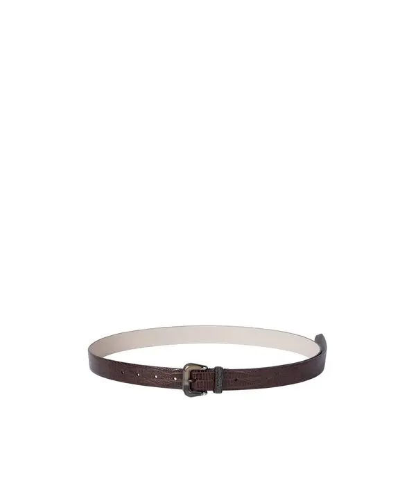 Brunello Cucinelli Lizard-effect Belt