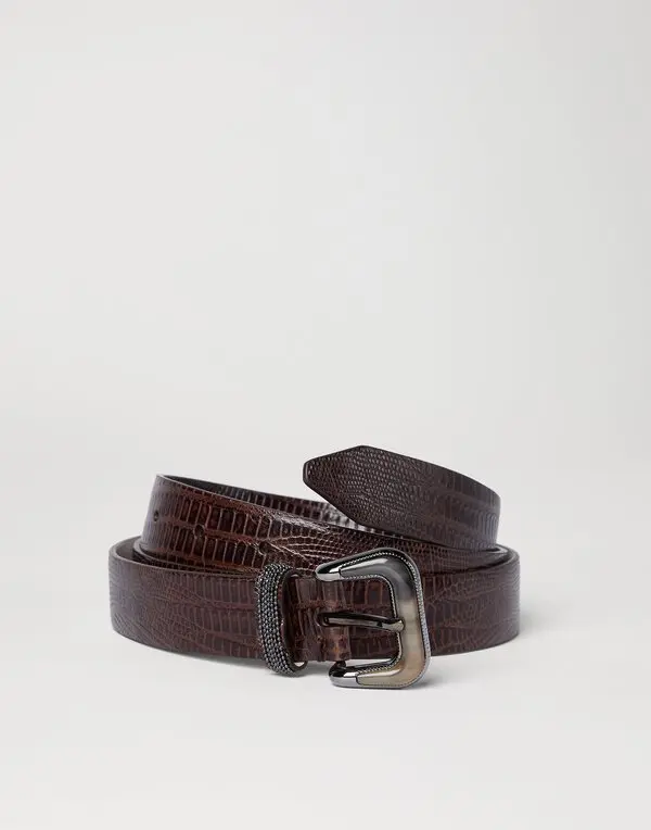 Brunello Cucinelli Lizard-effect Belt