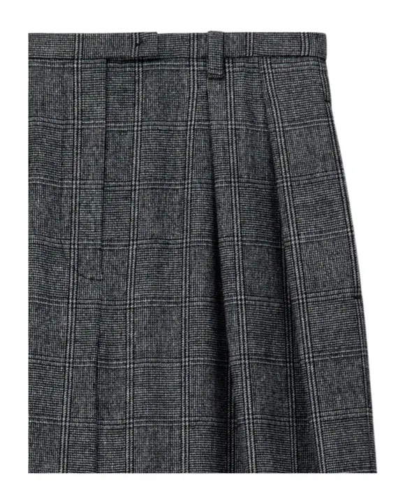Emporio Armani Pleated Check Flannel Trousers