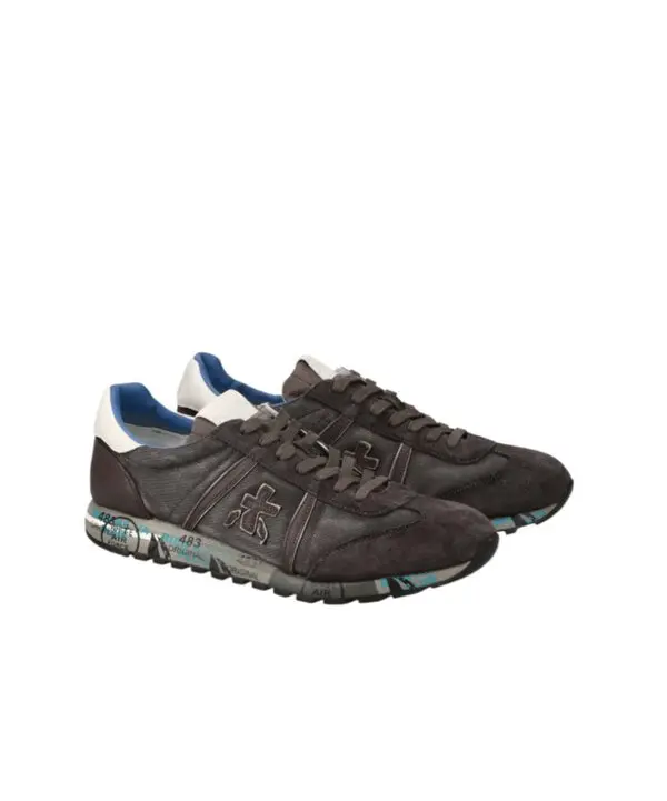 Premiata Round Toe Lace Up Sneakers