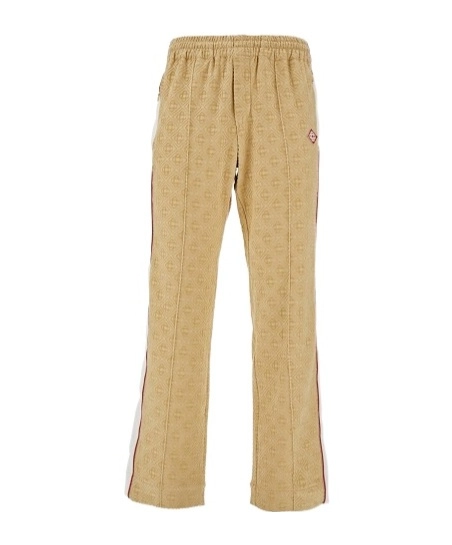 Casablanca Monogram-jacquard Velour Track Pants - Nude
