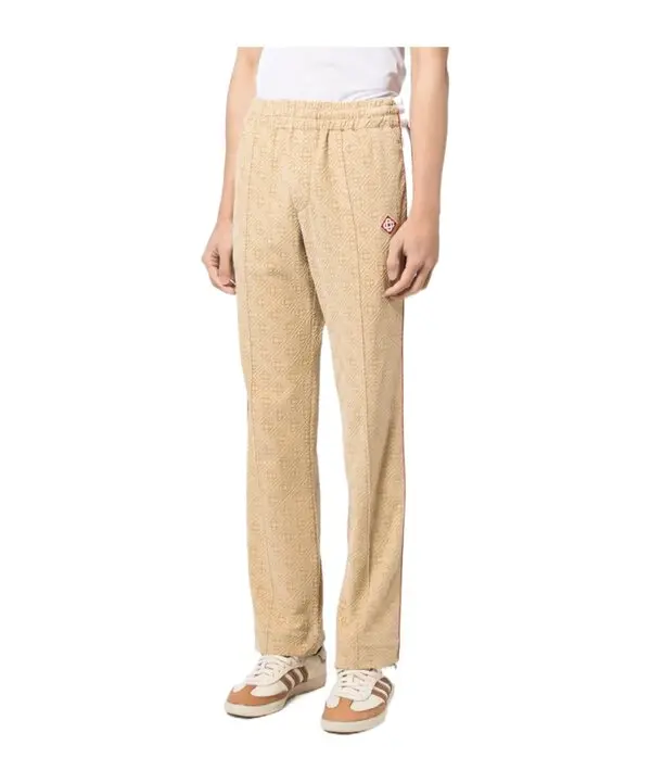 Casablanca Monogram-jacquard Velour Track Pants