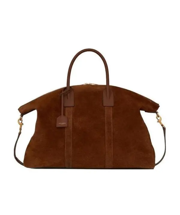 Saint Laurent Oversized Bowling Bag - Brown