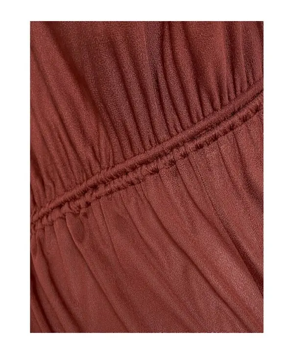 Blumarine Viscose Crepe Long Dress