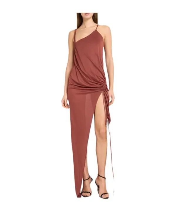 Blumarine Viscose Crepe Long Dress