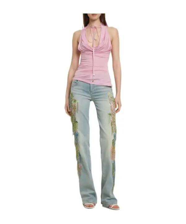 Blumarine Jersey Sablé Top
