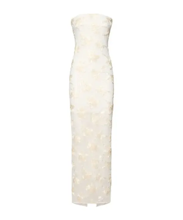 ROTATE BY BIRGER CHRISTENSEN Lace Sleeveless Dress - White