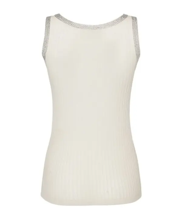 Blumarine Embellished Collar Knitted Tank Top