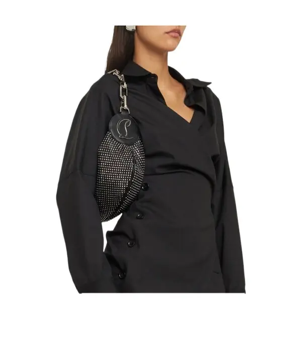 CHRISTIAN LOUBOUTIN Le 54 Chain Leather Shoulder Bag